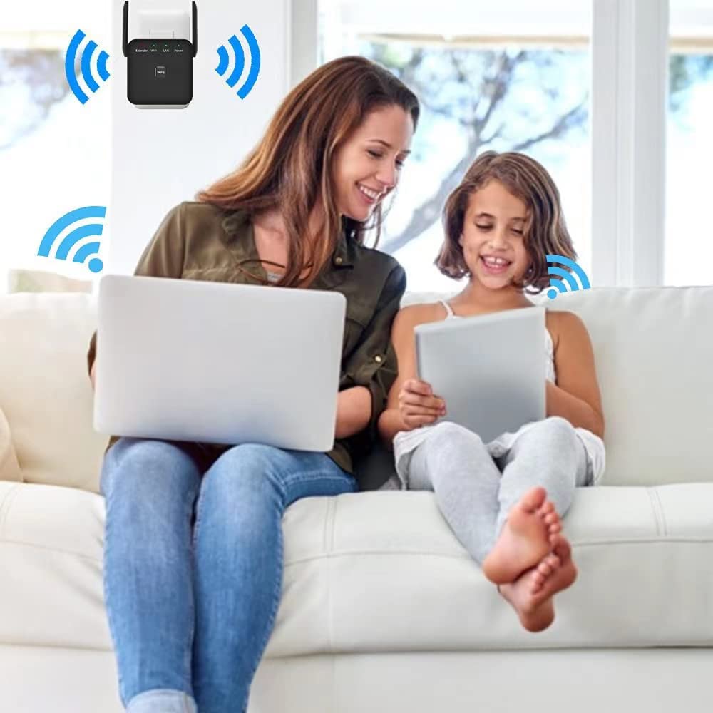 HIMALU 2024 Newest WiFi Extender/Repeater,Covers Up to 9860 Sq.ft and 60 Devices, Internet Booster - with Ethernet Port, Quick Setup, Home Wireless Signal Booster