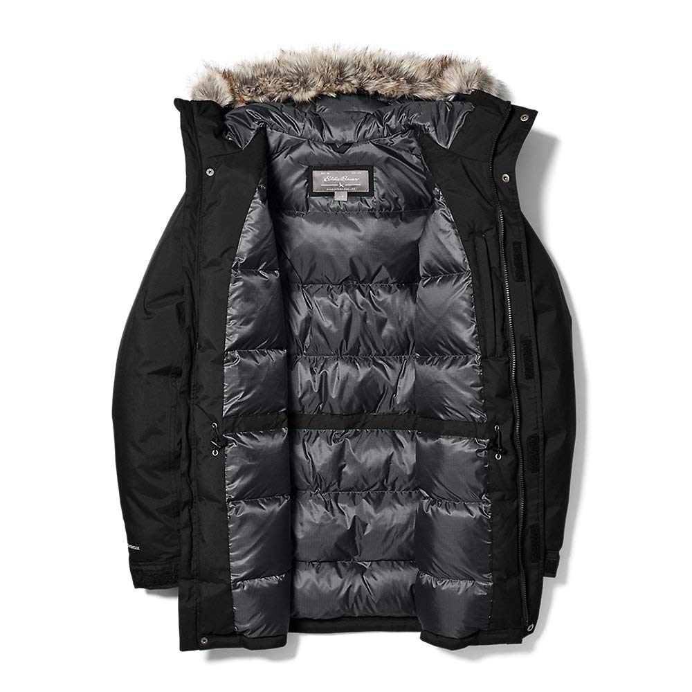 Eddie Bauer Men's Superior Down Parka, Black, Large
