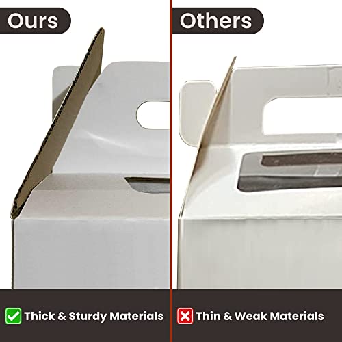 ValdiStore 4 Pack Tall cake boxes for tier cakes - 2 12 inch cake boxes 2 10 inch cake boxes Tall cake box cake boxes cake box cake carrier cajas para pasteles large cake box wedding cake boxes