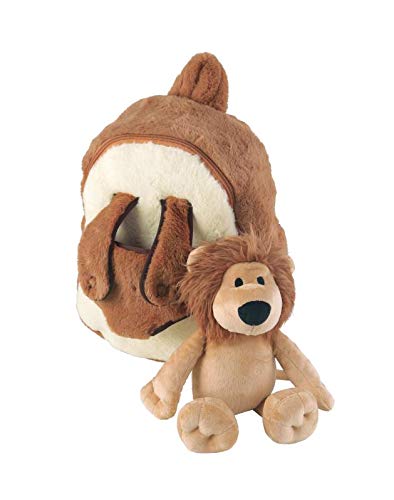 Funday Dinosaur Kids Backpack with Removable Wheels - Little Kids Luggage Backpack with Stuffed Animal Toy Dinosaur