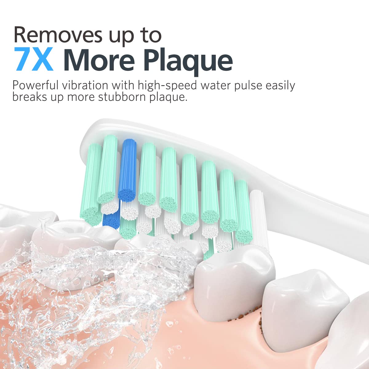 HOFAM Replacement Toothbrush Heads for Philips Sonicare, Replacement Brush Head Compatible with Phillips Sonic Care E Series, Essence, Xtreme, Elite, Advance, Screw-On Electric Toothbrush Heads