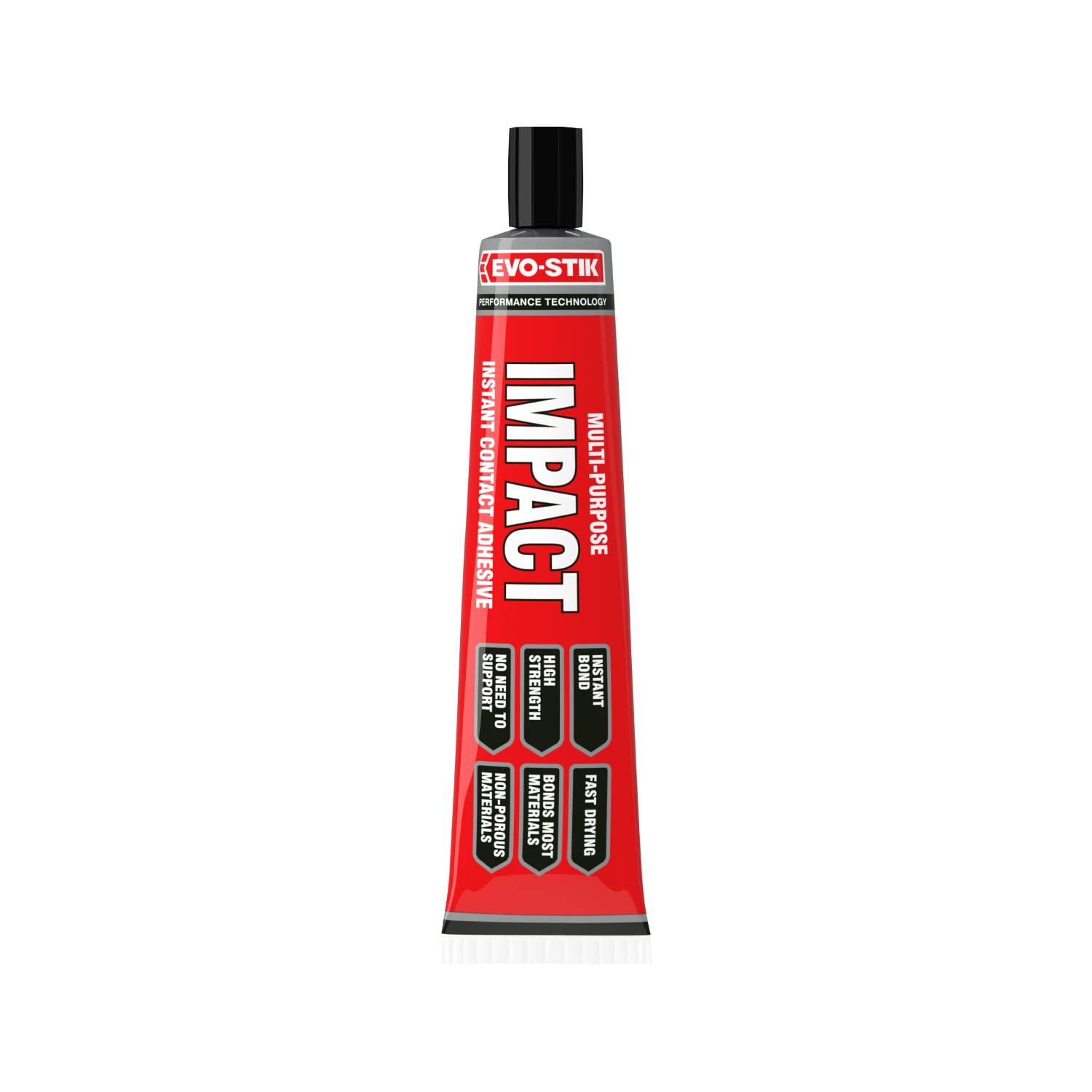 EVO-STIK Impact Adhesive, Multipurpose, High-Strength Adhesive, Bonds Instantly on Contact, Fast Drying, 65g Tube