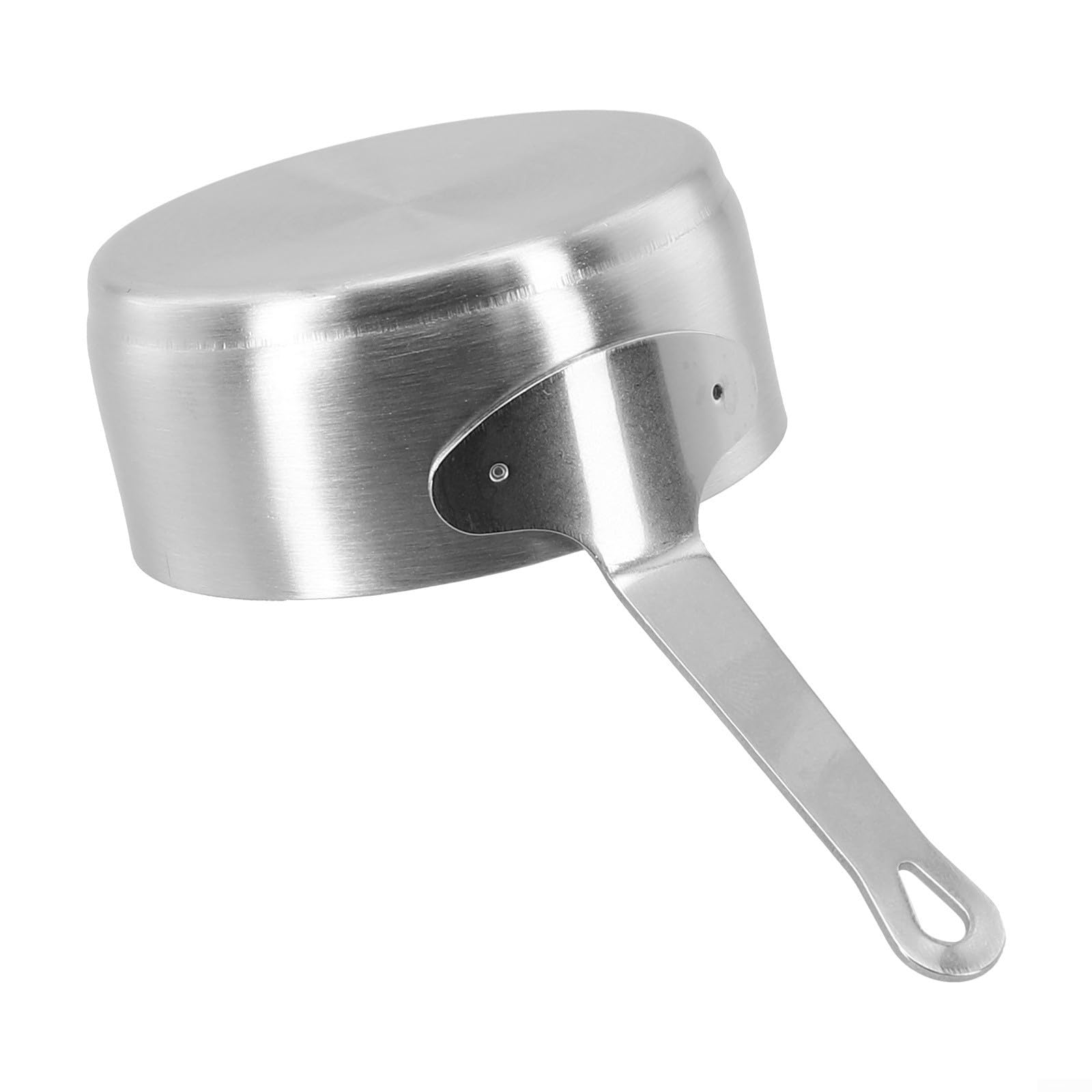 Sauce Bowl, Stainless Steel Small Saucepan Mini Pot Gravy Milk Pot Mini Serving Bowls for Side Dishes for BBQ and Party Dinner(Silver(100ML))