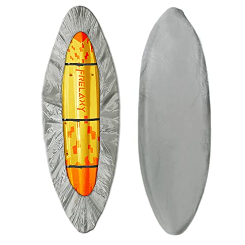 Frelaxy 420D Kayak Cover, Heavy Duty Waterproof UV Resistant kayak covers for outdoor storage, Ultra Strong Canoe Storage Dust Cover, Great for Indoor & Outdoor 9.8-13.5ft