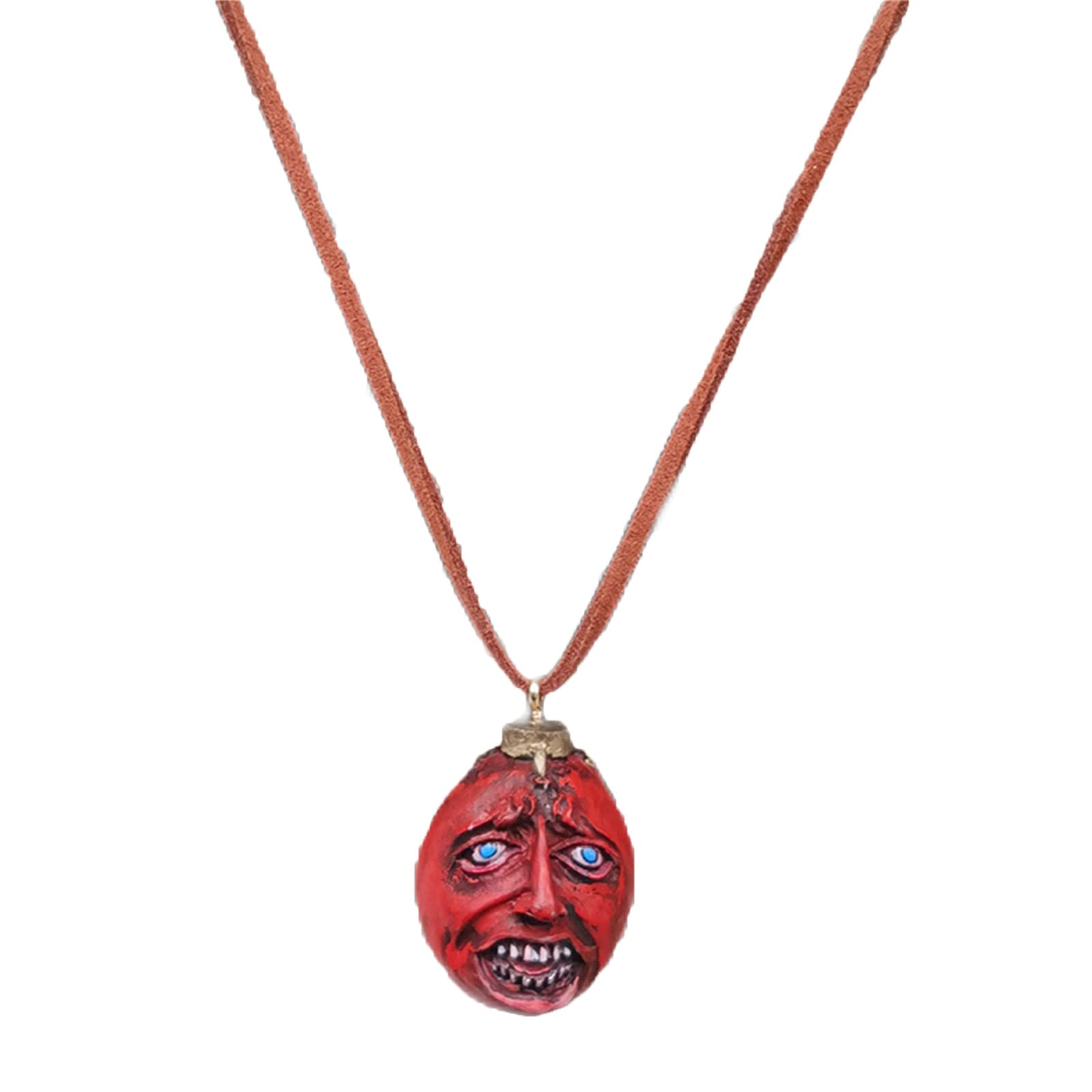 ham 1997 Griffith Berserk Crimson Behelit Necklace Guts Beheritto The Egg Of The King Pendant Free With Chain Copper, Red
