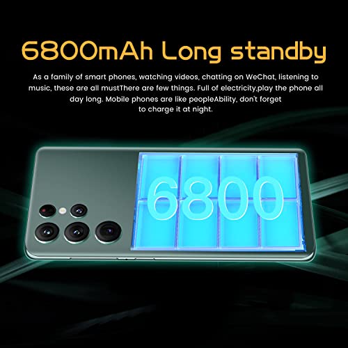 Unlocked Smartphone 6.7inch Cell Phone S22 Ultra 2+16GB HD Full Screen Straight Talk Phone Dual Sim Unlocked Boost Android Mobile Phone (Rose Gold)