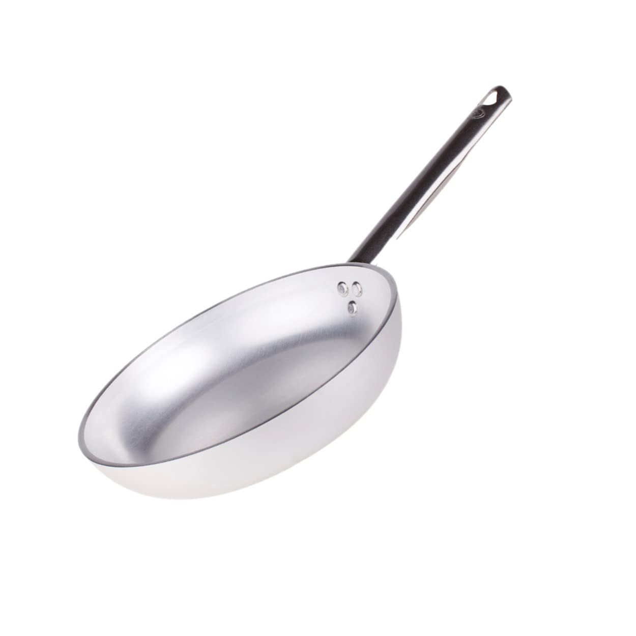 Pentole Agnelli Aluminium Professional Radiant Frying Pan 5 Mm. Thick with Tubular Steel Handle, Diameter 28 cm.