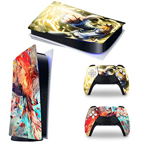 Hero Student- PS5 Standard Edition Skin Console and 2 Controller, Vinyl Decal Sticker Full Cover Protective