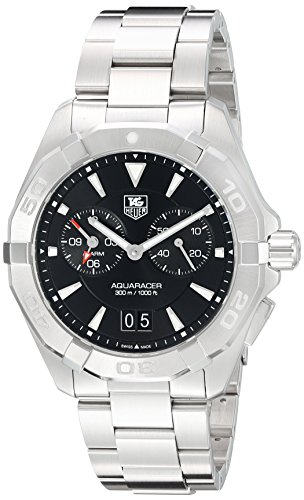 Tag Heuer Aquaracer Chronograph Black Dial Stainless Steel Mens Watch WAY111Z.BA0928