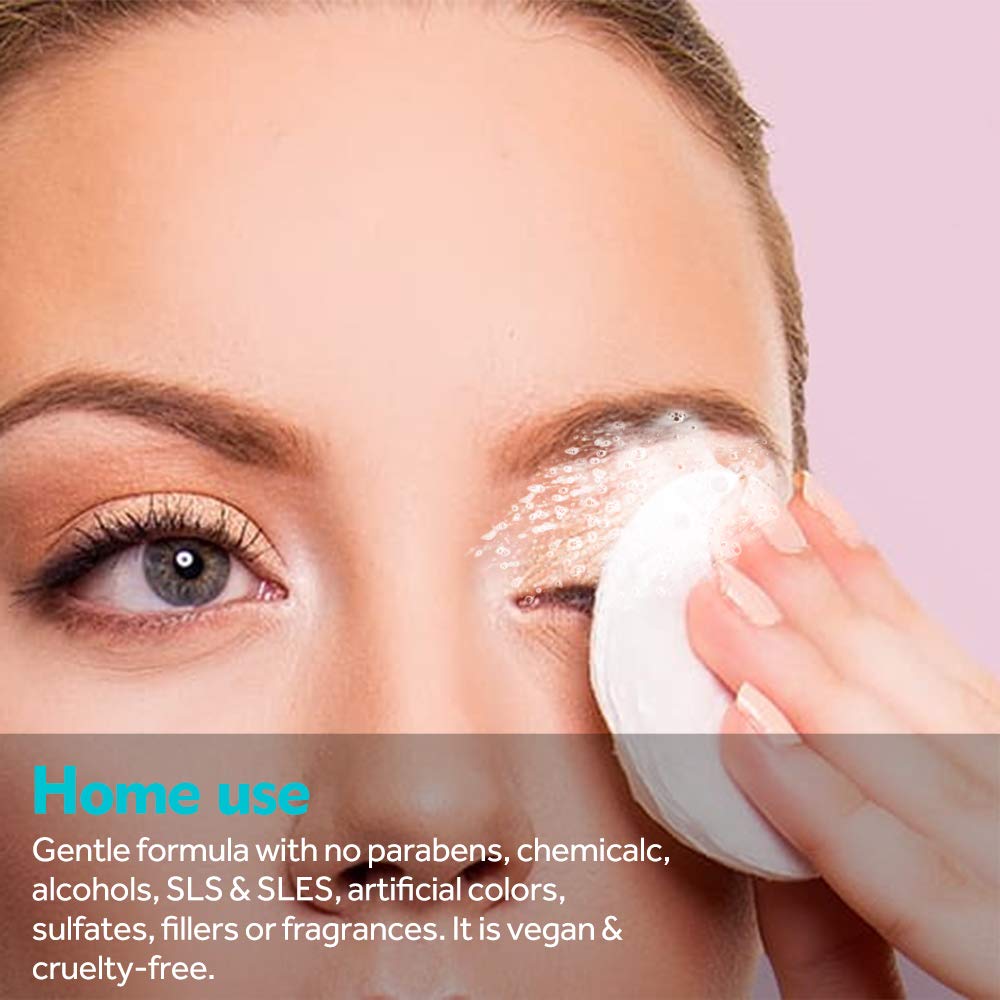 Eyelash Extension Cleanser Kit with Lashes Makeup Brush Tool-50ML Daily Foaming Eyelash Extension Shampoo/Wash for Extensions and Natural Lashes Shampoo