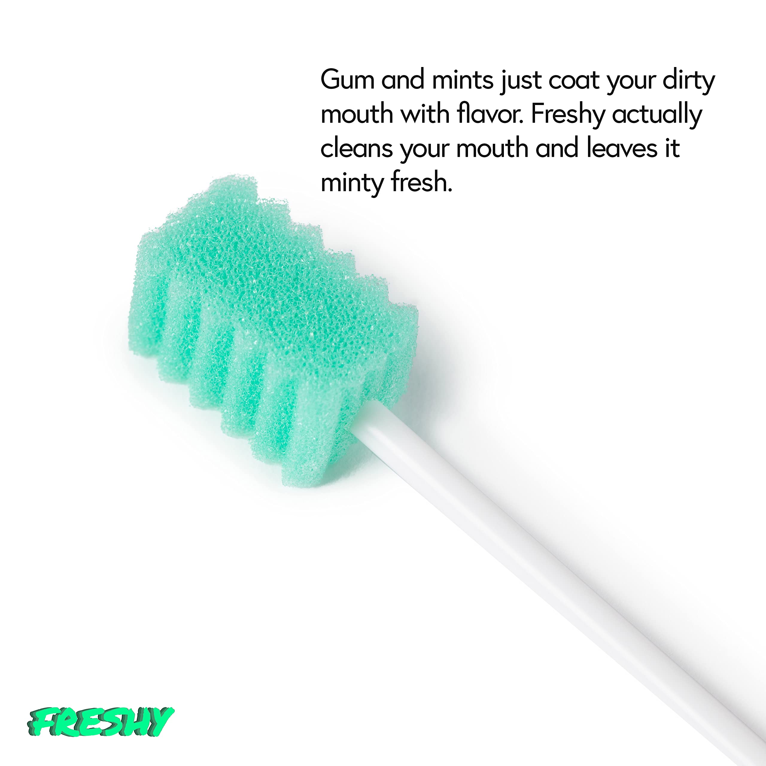 Freshy - Waterless Pre-Pasted Disposable Toothbrush | Better Than Gum, Easier Than a Toothbrush - After Coffee | After Lunch | On The Go Clean Mouth Solution - 20 Count