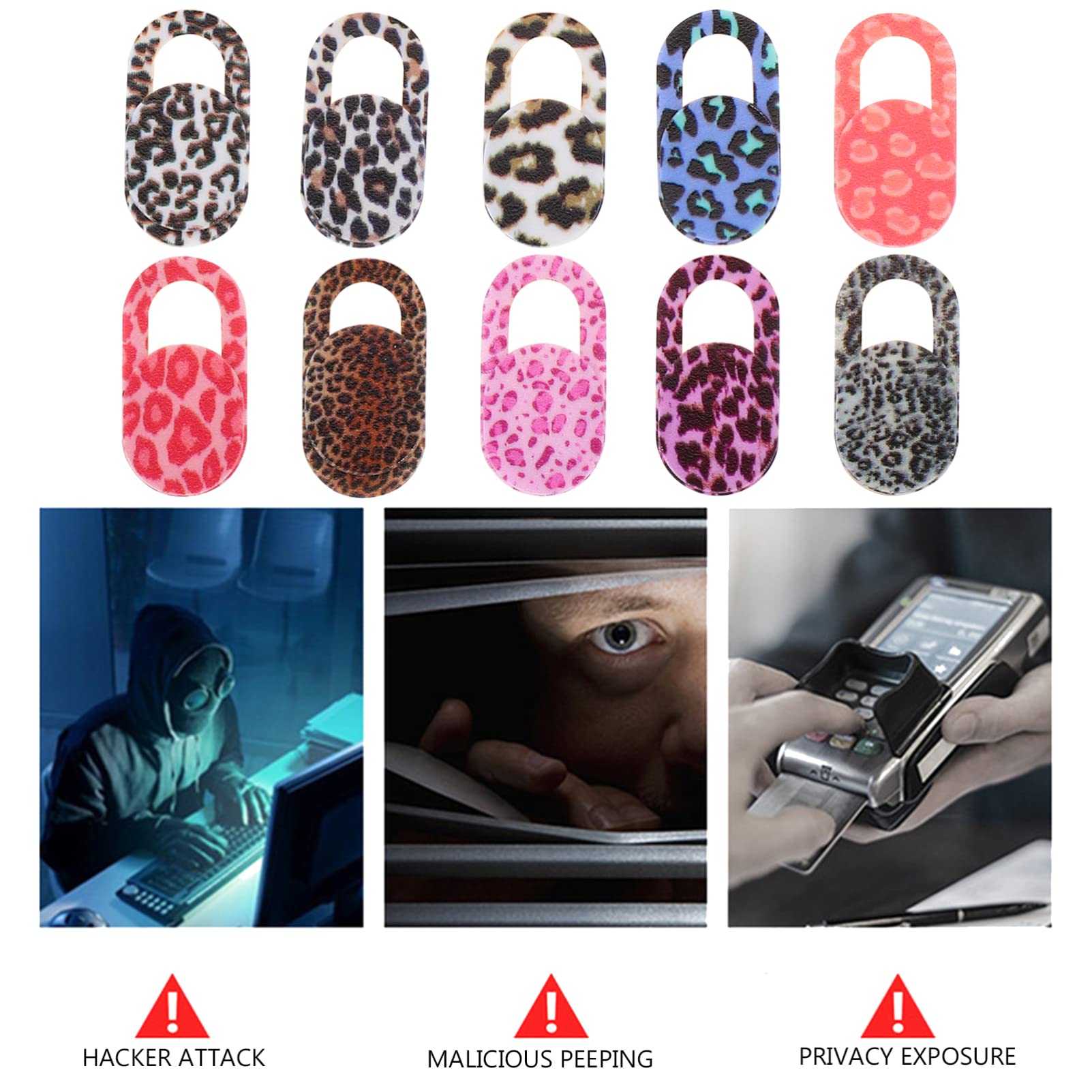 KOMBIUDA 10pcs Camera Cover Webcam Cover Tablet Camera Slide Computer Tablet Camera Blocker Webcam Blocker Laptop Camera Slide Tableta Led Tablet Phone Camera Protector Abs Slider Universal