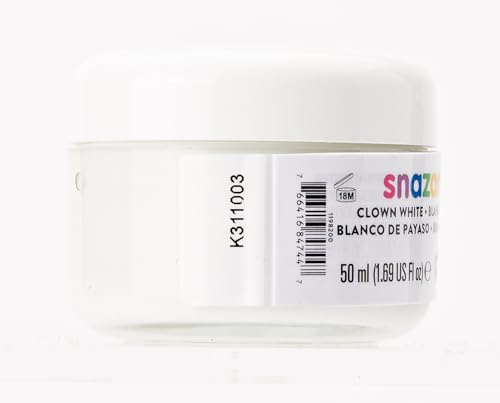 Snazaroo Face and Body Paint, Clown White, 50ml