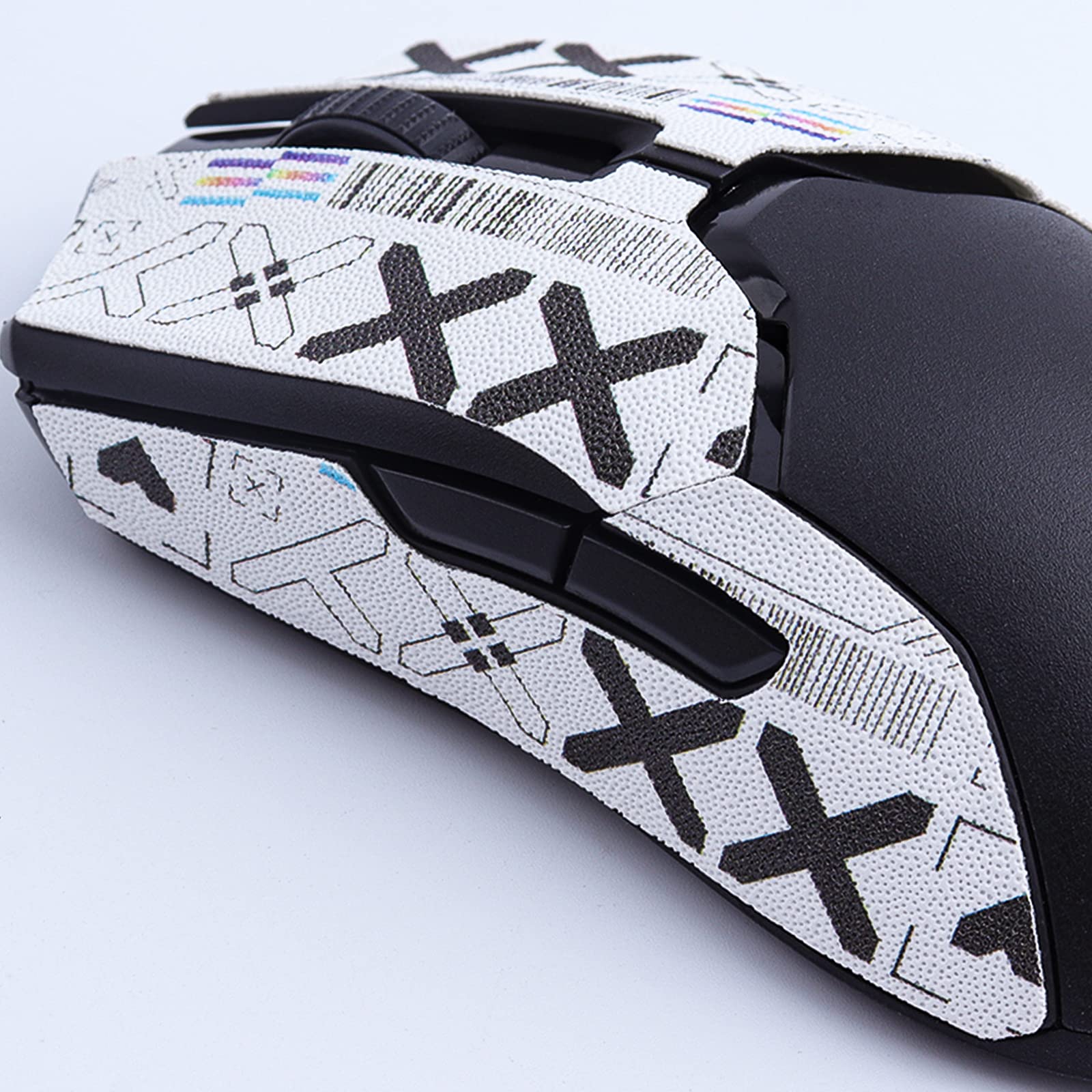 Hyekit Mouse Grip Tape for Logitech G PRO X Superlight Anti-Slip Grip Tape for Mouse - Sweat Resistant - Easy to Use Self-Adhesive Design - Pre-Cut - Professional Mice Upgrade Kit(White)