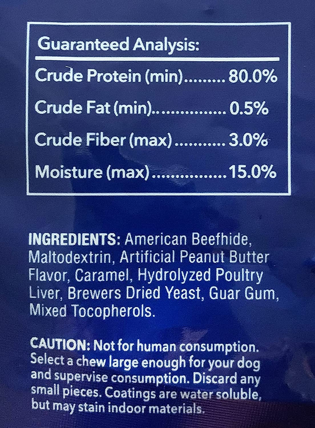 Pet Factory 100% Made in USA Beefhide 3" Donuts Dog Chew Treats - Peanut Butter Flavor, 12 Count/1 Pack