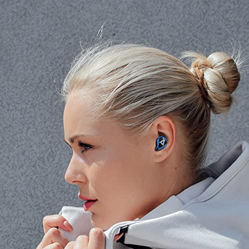 LILAJO Wireless Bluetooth Headset - True Stereo Binaural Earplugs with Light Magnetic Absorption - in-Ear Sports Headset - Noise Reduction Bluetooth Headset - Immersive Premium Sound