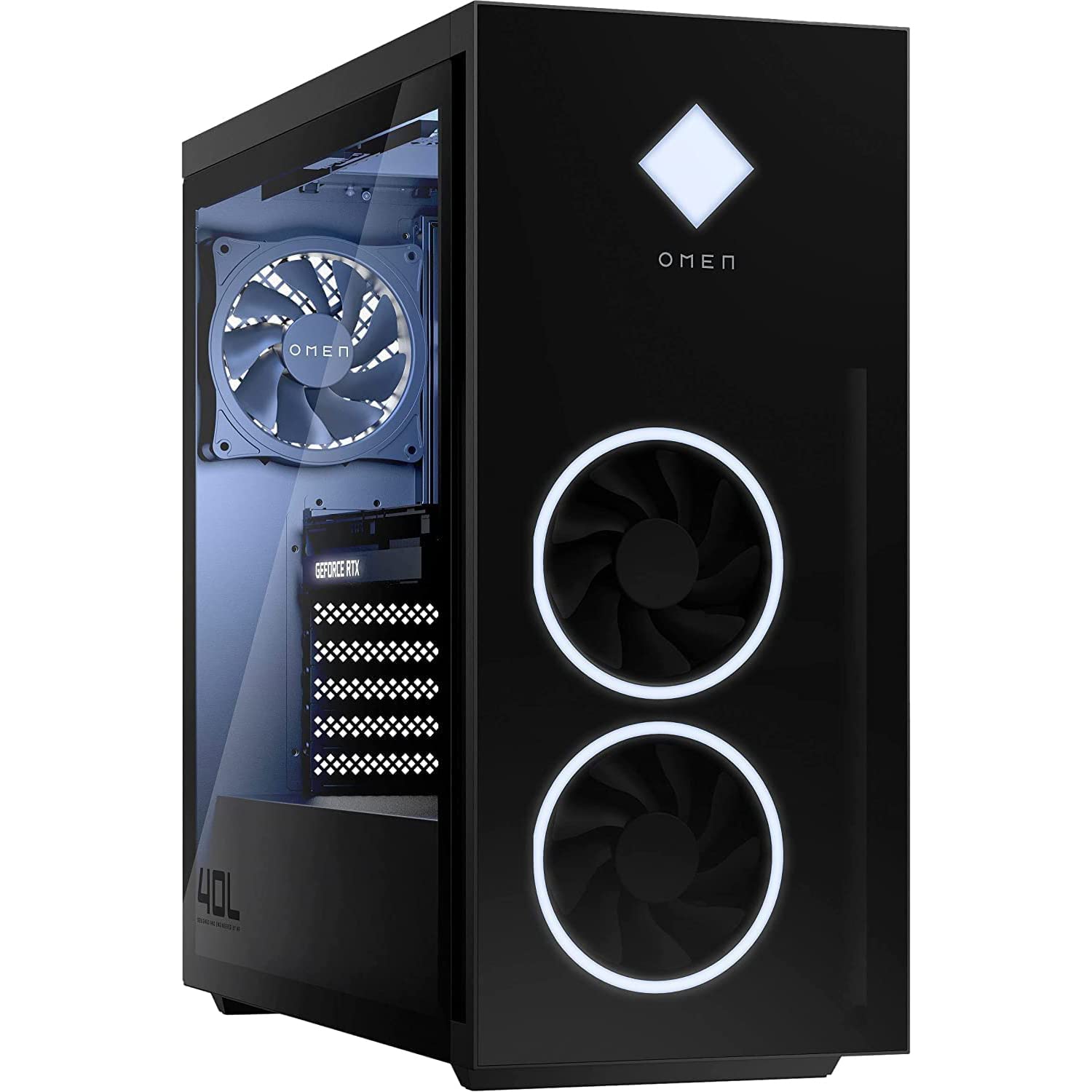HP OMEN 40L Gaming Desktop GT21 Intel Core i7-12700K, NVIDIA GeForce RTX 3060 Ti 8GB GDDR6, 16GB DDR4 RAM, 512GB SSD Storage, Liquid Cooler, Windows 11 Home