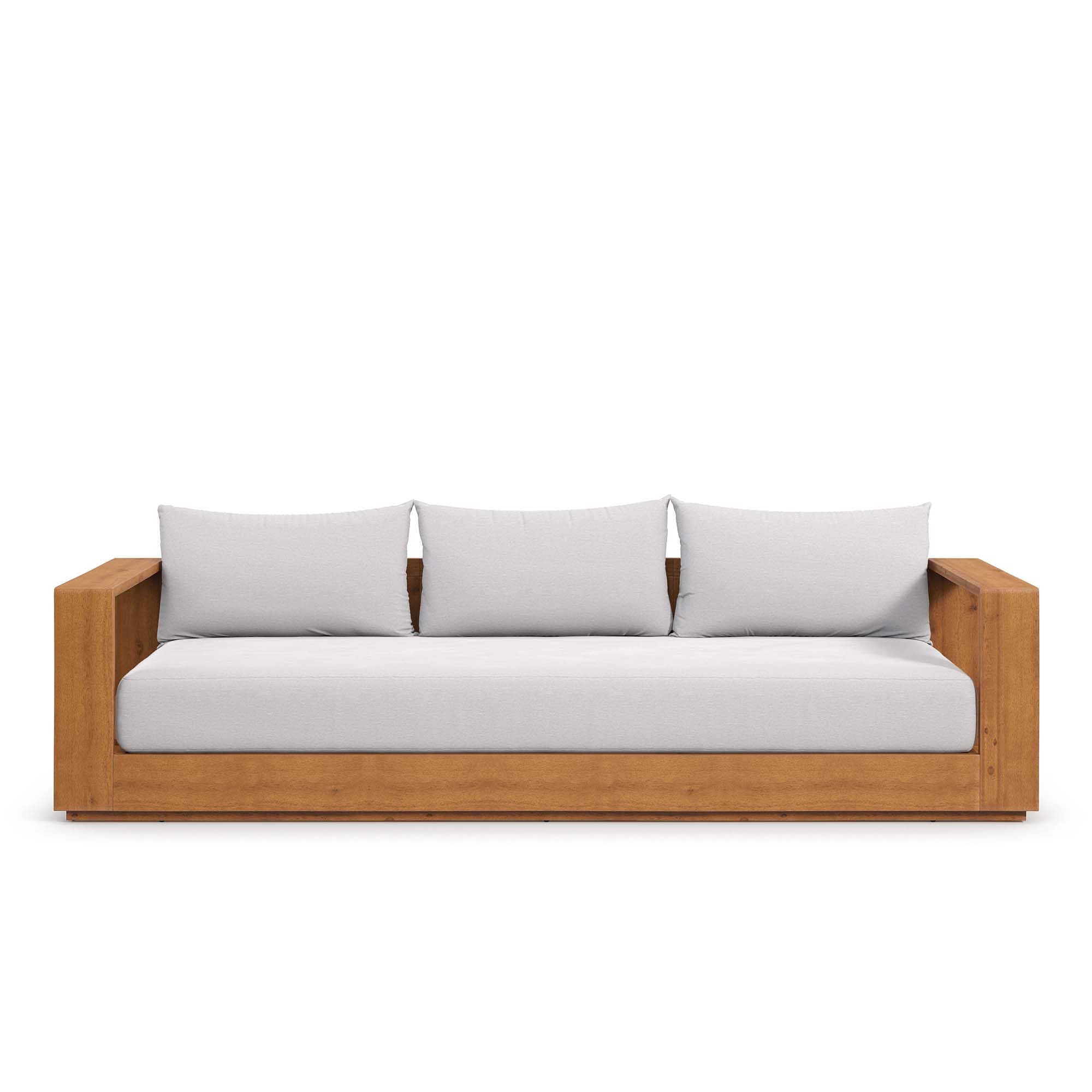 Modway Tahoe Sofas, Natural Light Gray