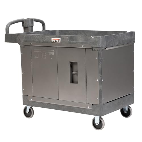 JET PUC-4325 Resin Utility Cart with JT1-125 LOAD-N-LOCK Security System
