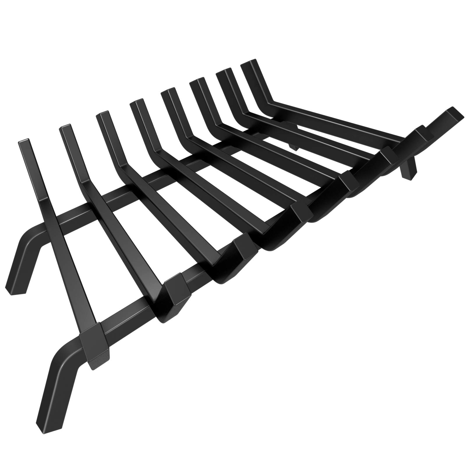 hykolity 30 in. Fireplace Log Grate, Heavy Duty Solid Steel Firewood Burning Rack 4/5" Bar Fire Grates