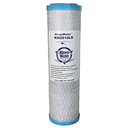 Lead Chloramine Chlorine Water Filter Cartridges, Compatible with Watts 500313 and KleenWater KW1000 Drinking Water Systems