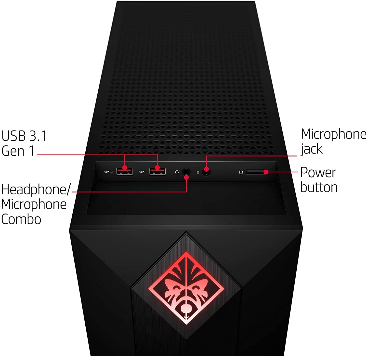HP OMEN Obelisk 875-1009 Gaming Desktop Computer, Intel Core i7 i7-9700K, NVIDIA GeForce RTX 2070, 16 GB DDR4 RAM, 1TB HDD, 256GB SSD, Windows 10 Home, Gaming Desktop PC, USB ports, HDMI (Renewed)