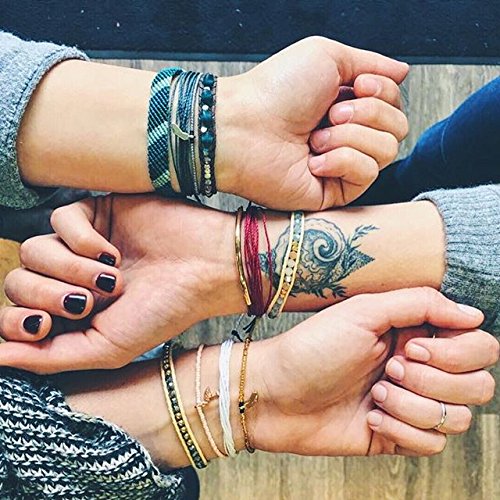 Pura Vida Jewelry Bracelets Solid Bracelet - 100% Waterproof and Handmade w/Coated Charm, Adjustable Band (Solid White)