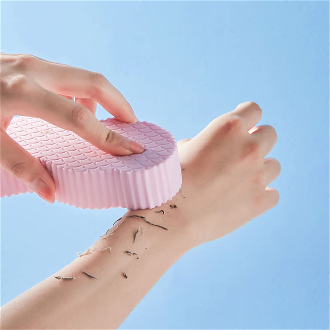 InfantLY Bright 1pcs Exfoliante Soft Sponge Children Bath Body Scrubber Bath Exfoliating Massager Shower Brush Skin Cleaner Dead Skin Remover