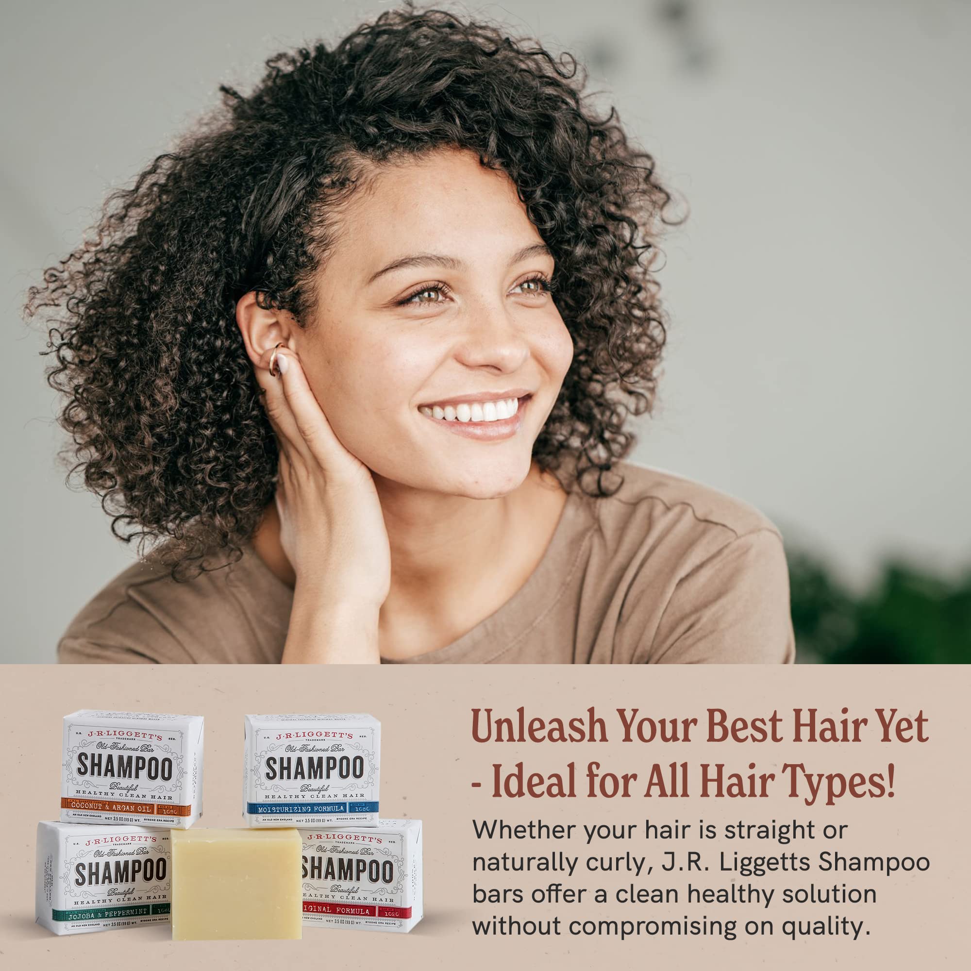 J·R·LIGGETT'S Moisturizing Conditioner Bar - Smooths Hair, Provides Healthy Sheen | Plant-Based Ingredients | 2 Pack 1.75oz