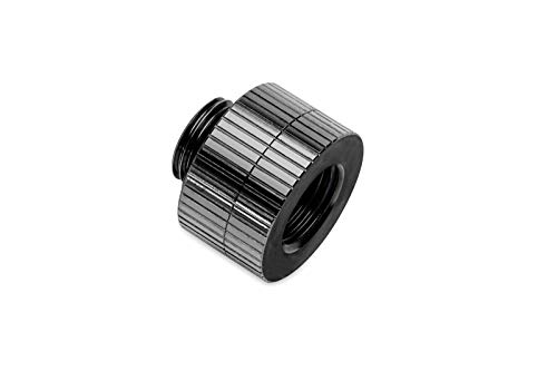 EKWB EK-Quantum Torque 14mm Rotary Male to Female Extender Fitting, Black Nickel