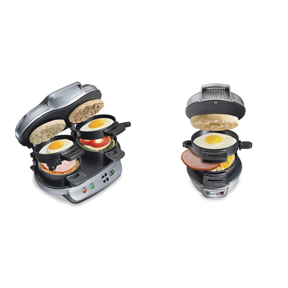 Hamilton Beach Breakfast Sandwich Makers with Timer (25490A, 25475A)