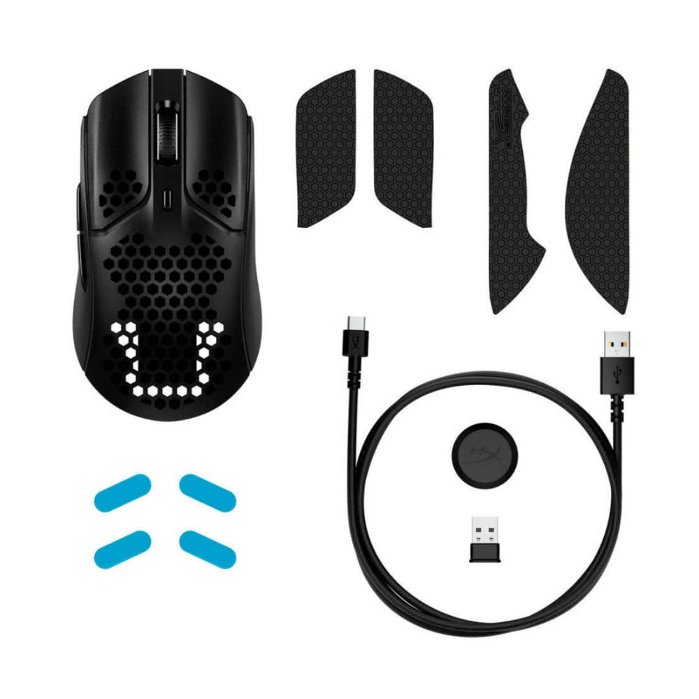 HyperX Pulsefire Haste Ultra-Light 2.4GHz Wireless Gaming Mouse (Black, ) (Renewed)