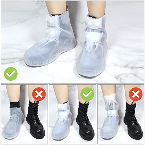 MagicDesign Upgraded Waterproof Silicone Non-Slip Shoe Covers for Rainy Days β Lightweight and Reusable Waterproof Overshoes β Easy to Carry and Practical β Ideal for Multiple Scenarios