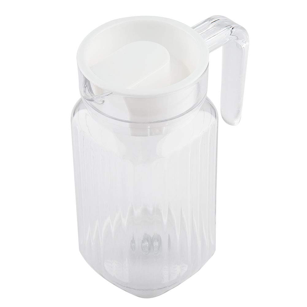 Haofy Acrylic Pitcher, Small Plastic Pitcher Juices Pitcher, Transparent Water Jugs Broken Resistant Beverage Jugs, Storing Milk Juices Tea Lemonade, with Lid and Handle(500ML)