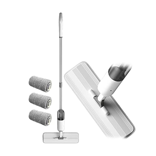 XIXIAN Spray Floor Mop for Floor Cleaning Microfiber Floor Mop Dry Wet Mop 350mL Bottle Dust Cleaning Mop Hardwood Wood Floor Cleaner Mop 360 Rotate Dry Wet Mop