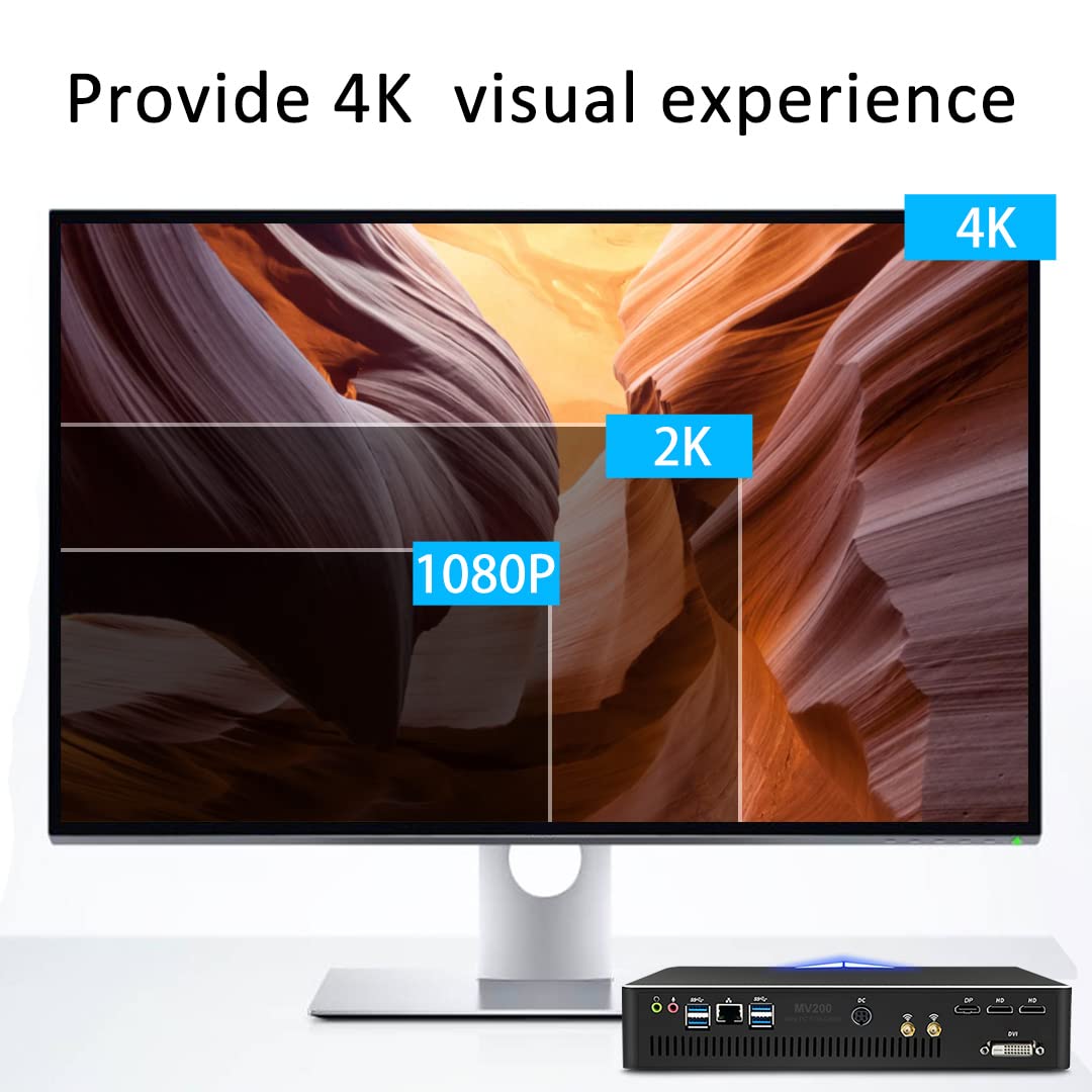 msecore Mini Desktop PC, Micro Computer with i9-9900KF, 64G DDR4| 1T M2 NVME SSD, 4GB GTX1650, 4K, HDMI 2.0, DP 1.4, Four Display, Wi-Fi 6, Bluetooth 5.1, Windows 11 Pro