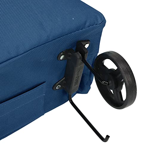 Upgrade Shopping Bag with Wheels Portable Trolley Bags,Reusable Portable Collapsible Trolley Bags Hand Pulling Utility Collapsible Grocery Bag, for Picnic Trips to Buy Vegetables