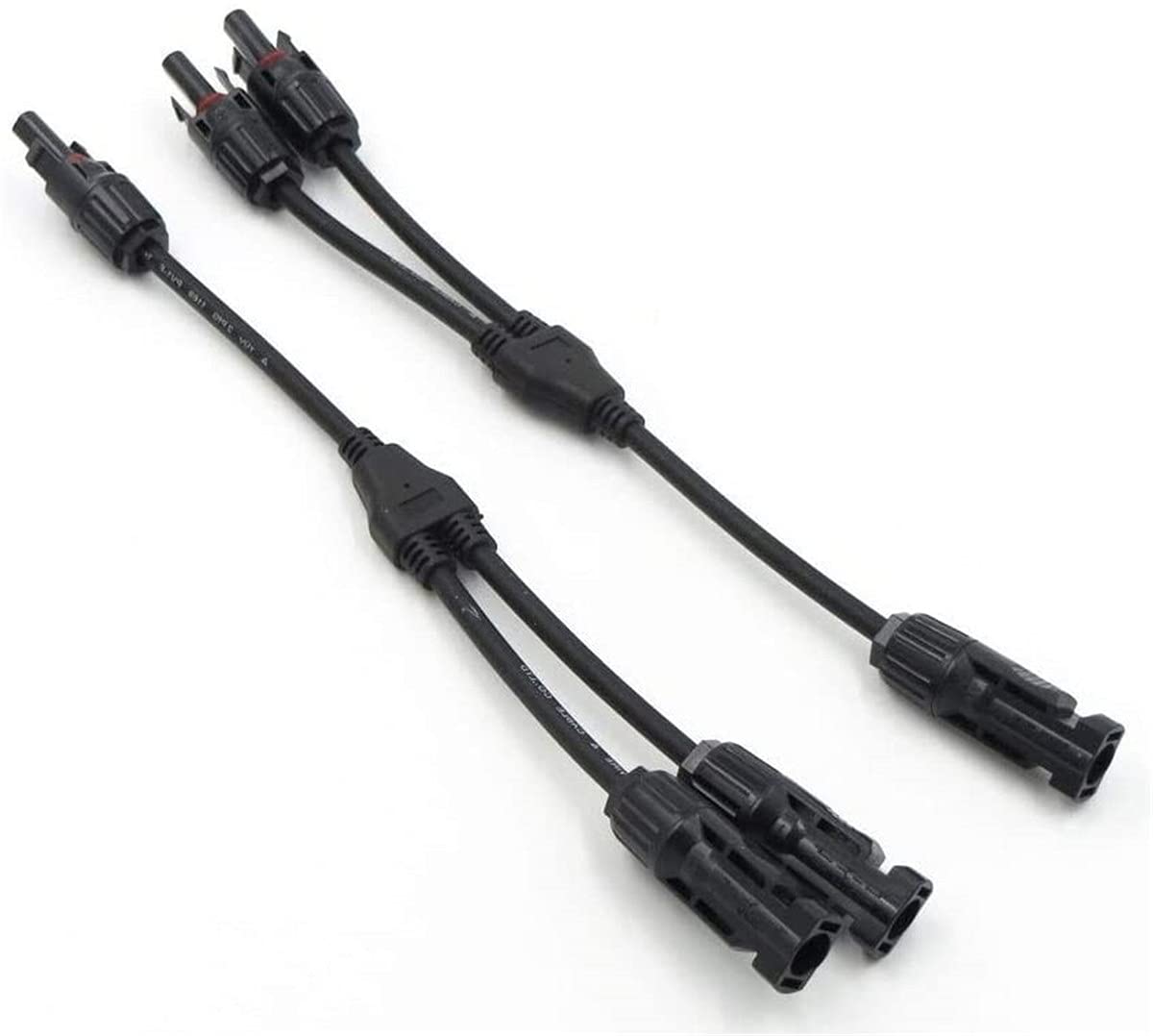 LINKPAL Y Branch Solar Panel 30A Cable Connector FFM MMF PV Wire T Splitter (1 Pair)