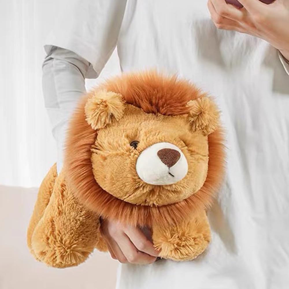 Ololele Lion Stuffed Animal 17.7"" Yellow Lion Plush,Soft and Cute Plushy for Kids, olole003