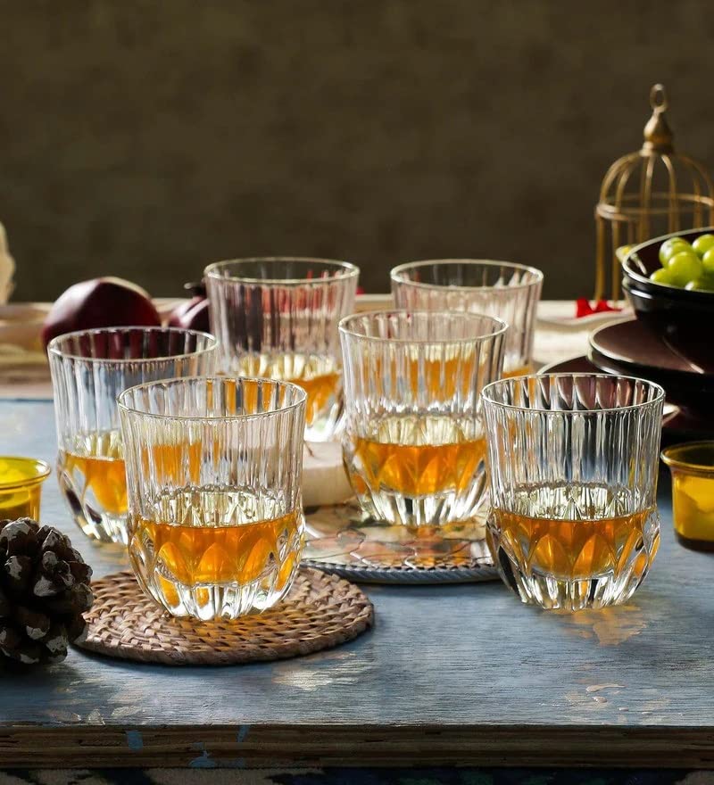 HISTORY COMPANY Luxury Crystal Double Rocks Glass, 2-Piece Set, Crafted in the Tuscany Region of Italy (Gift Box Collection)