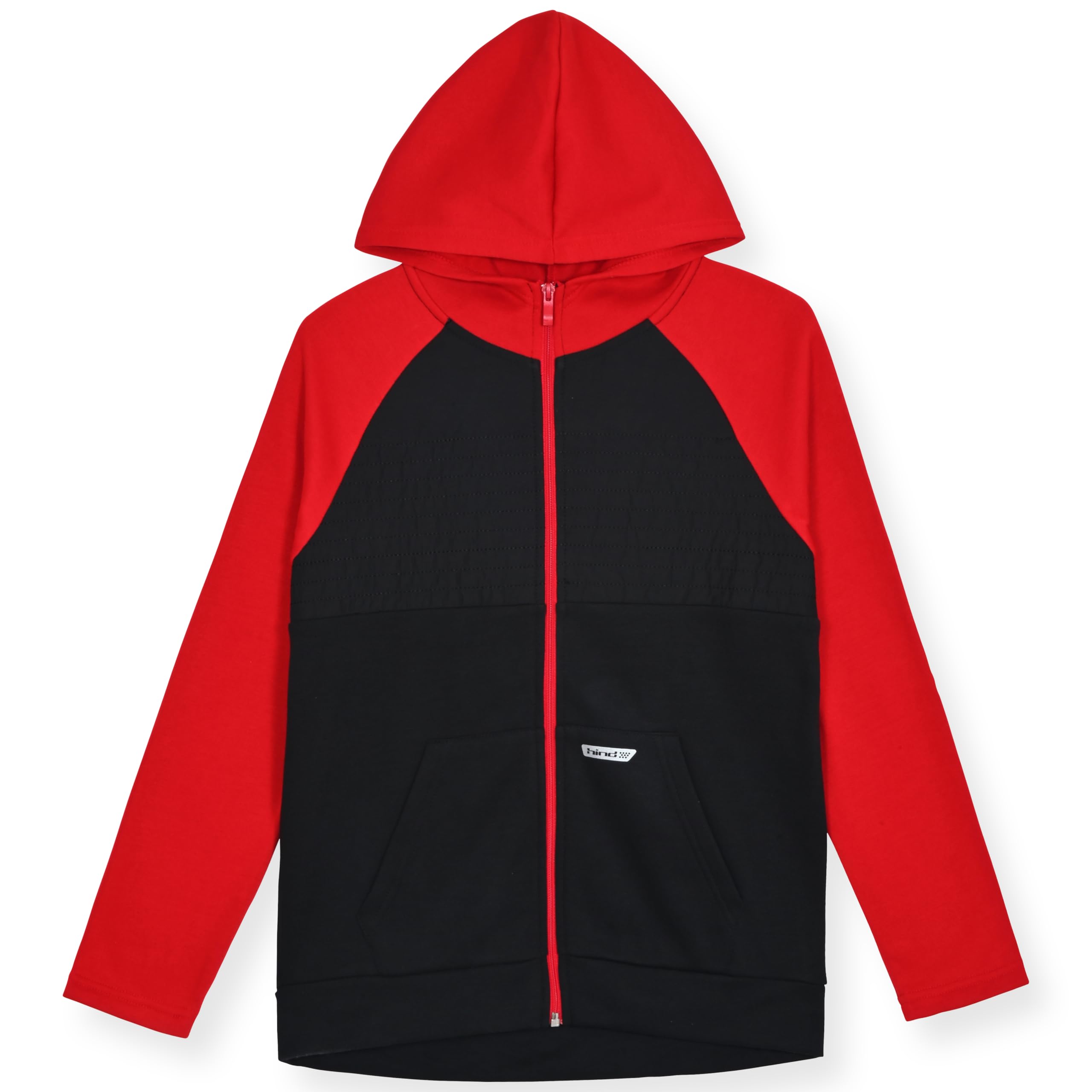 Hind Boys 4-Piece Hoodie and Sweatpant Set for Jogging and Track (Red-Olive, 10, numeric_10)