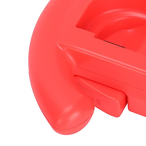 Handle Accessories, Durable Lightweight Standard Size Ergonomic Handle Grip Steering Wheel Kit for Game Controller(Red-blue)