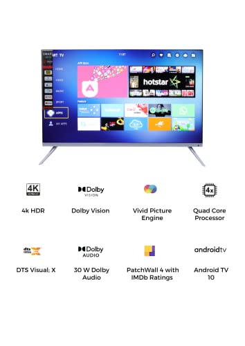 MBC Smart Led TV 40 INCH | 4K LED Smart Android TV | Model No. M4018VS9 (Black)