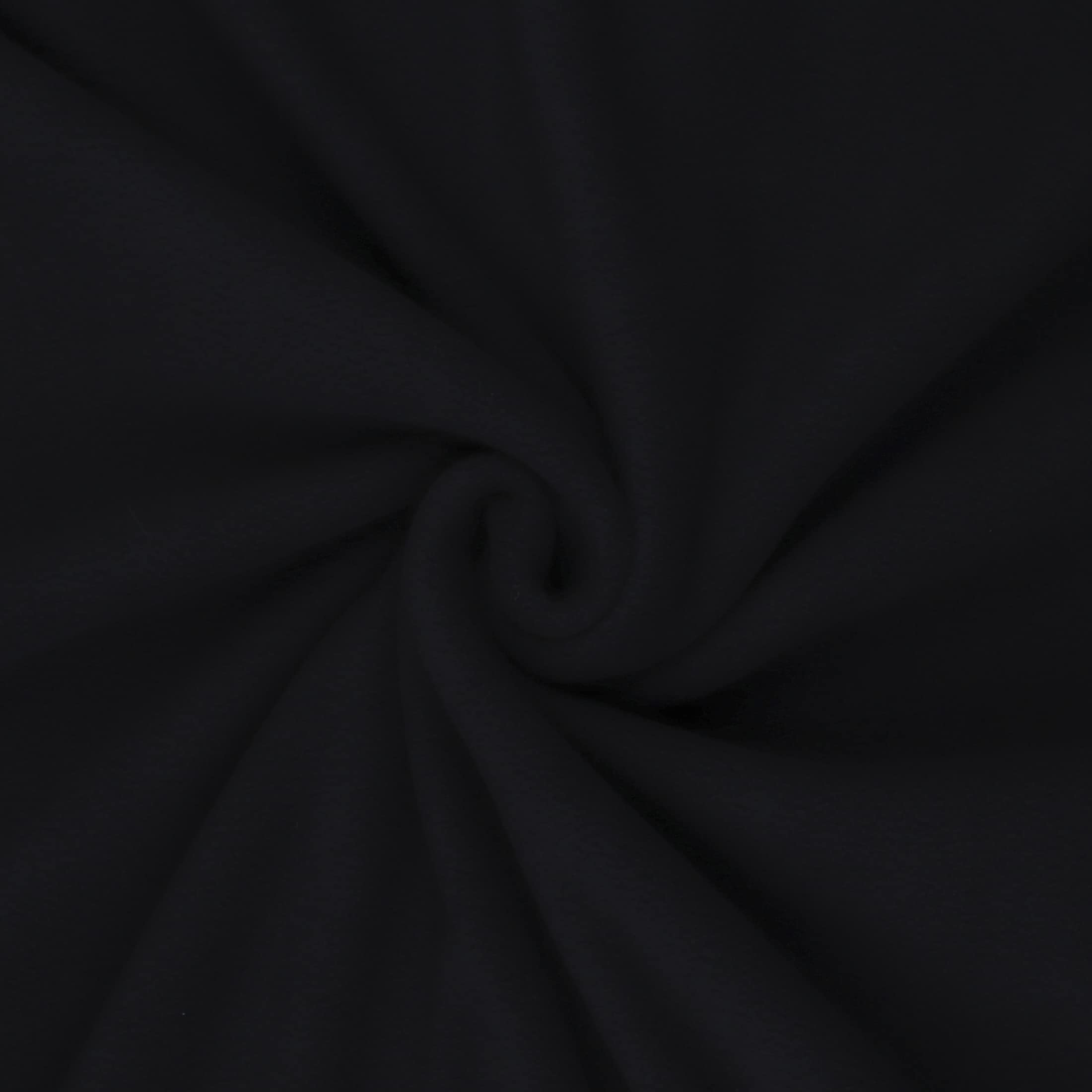Mook Fabrics Micro Polar Fleece, Black Cut by The Yard