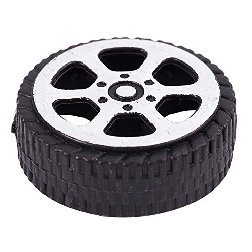 KALEN Plastic 2mm Dia Shaft Car Toys Wheel 20mmx6mm 20Pcs