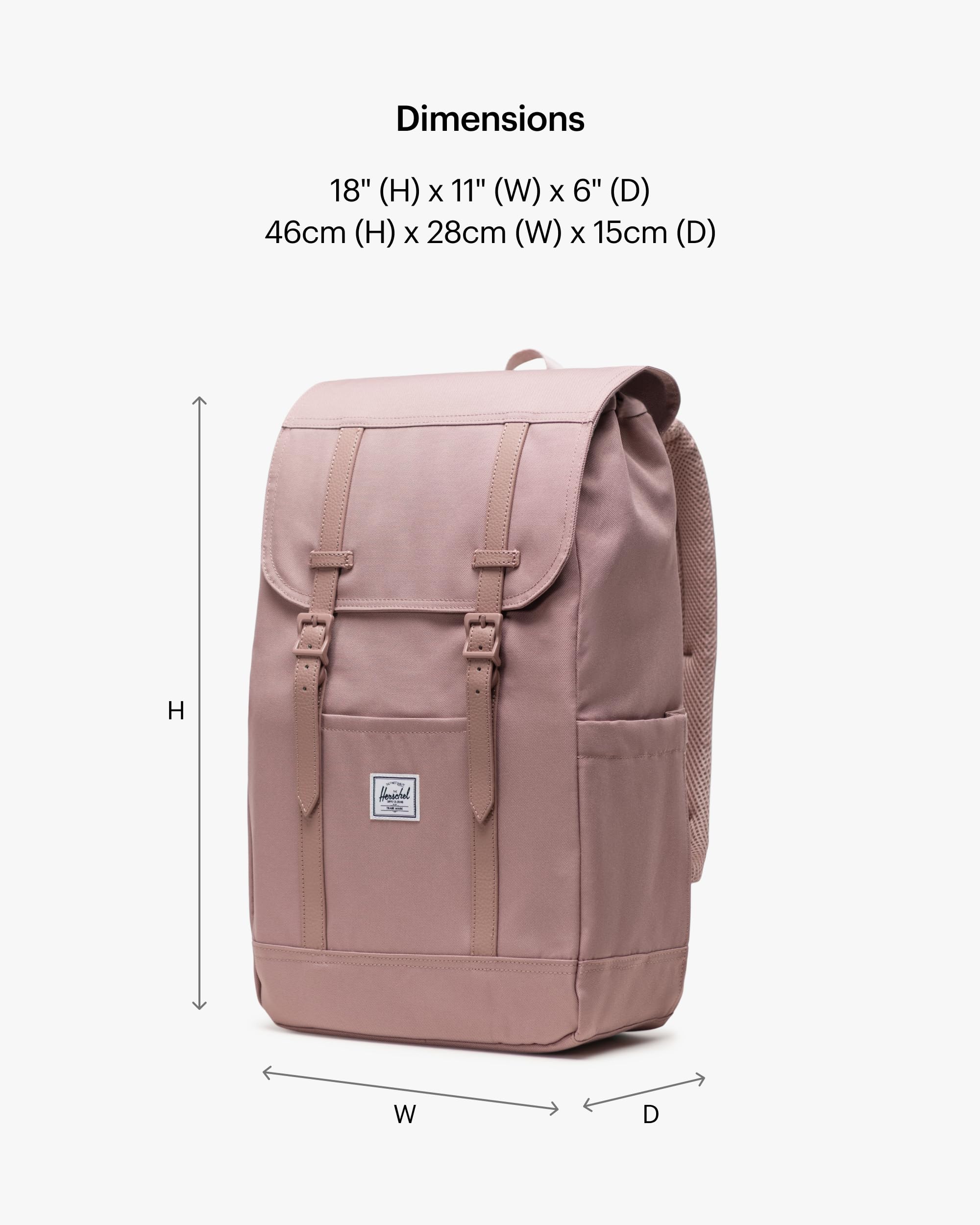 Herschel Retreat Backpack, Rose Brown, One Size