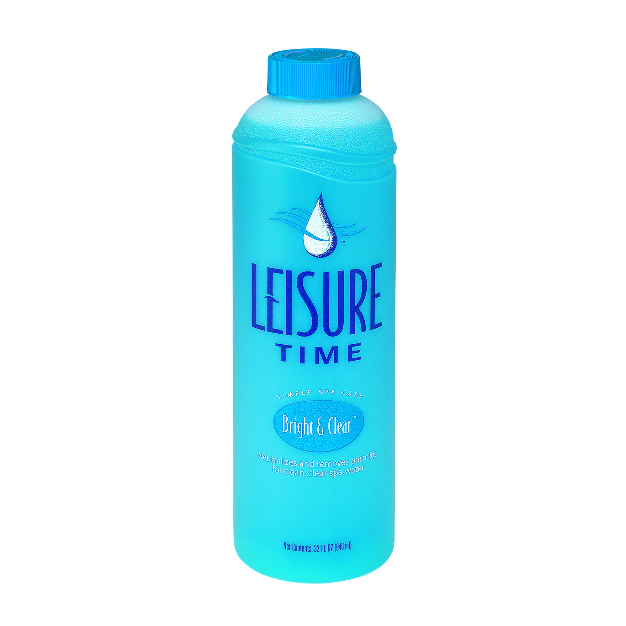 LEISURE TIME Spa Care Bundle - Bright and Clear Cleanser (32 fl Oz) + Enzyme Simple Care (32 fl Oz)
