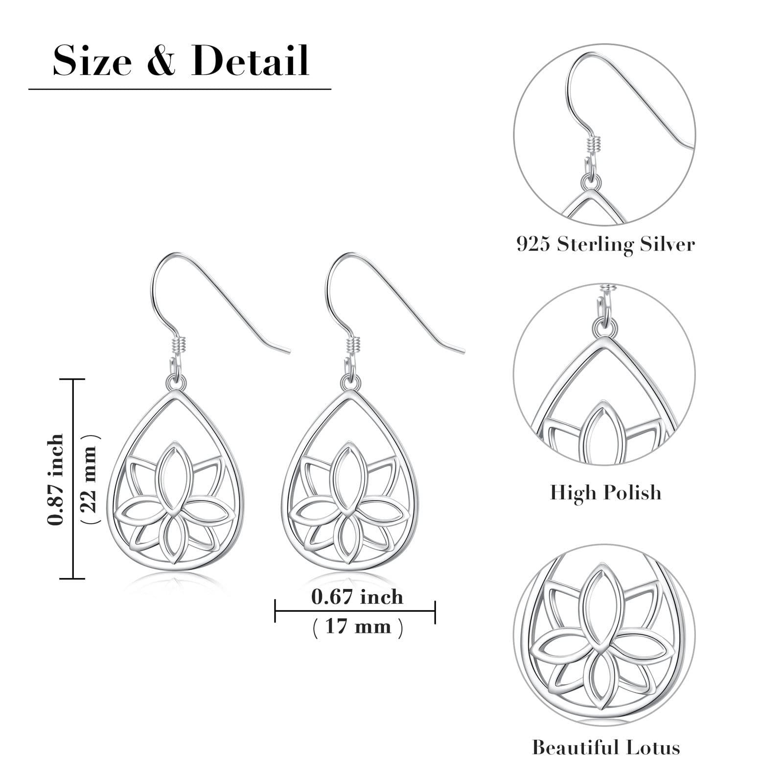 Infinity Earrings for Women Sterling Silver Twist Drop Infinity Earrings Infinity Drop Dangle Earrings for Women