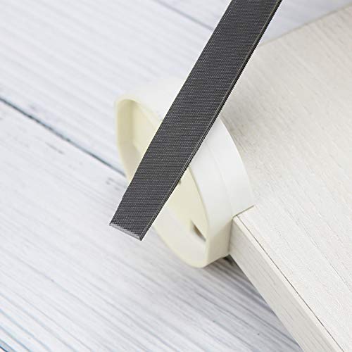 KALIM Flat Medium Cut File, Double Cut Teeth, 6'' Length, Made of High Carbon Steel, Hand File Without Handle Suitable for Wood, Metal, Sharpening, etc.