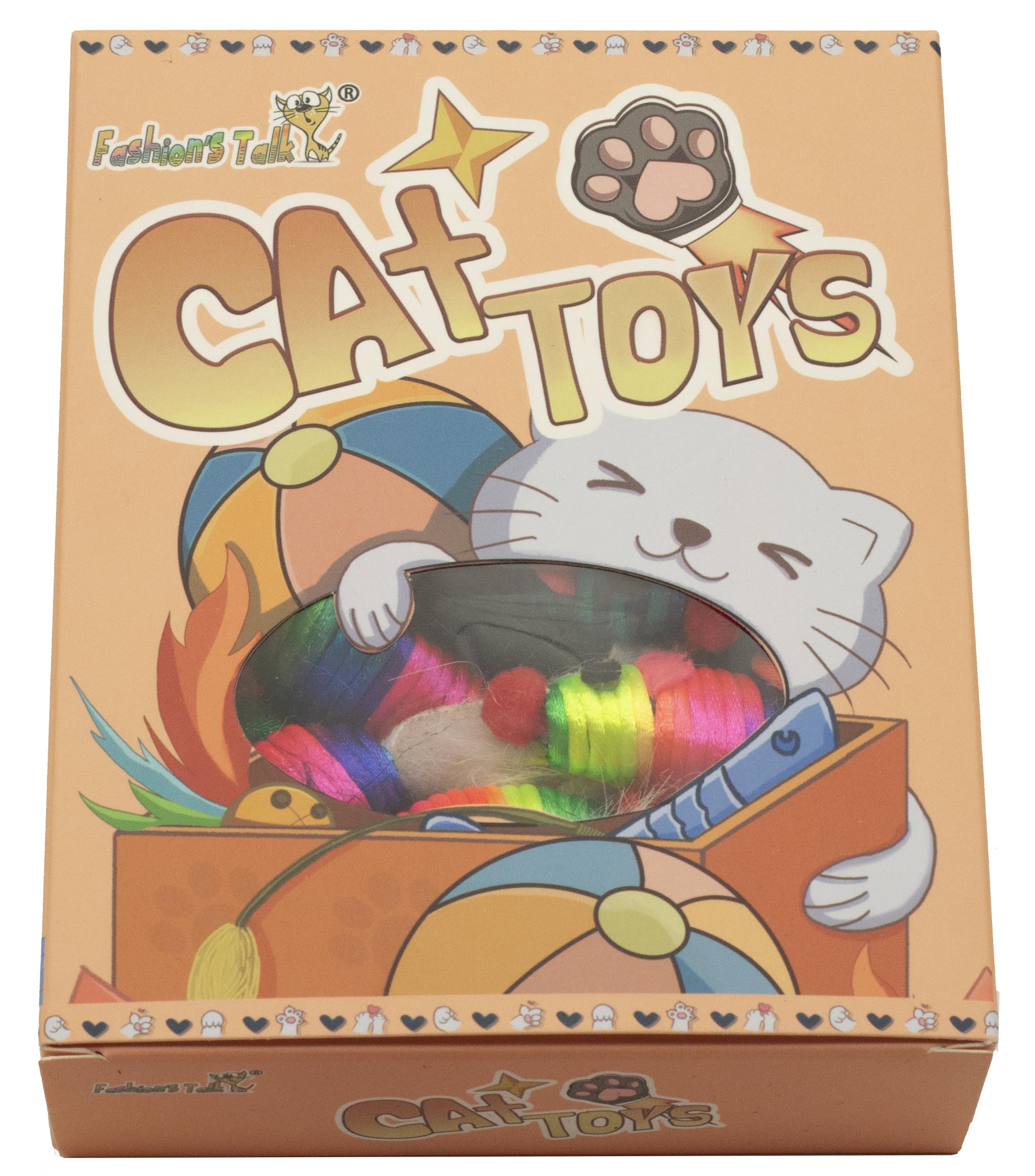 Fashion's Talk Cat Toy Mouse 36-Count 4.5β,Kitten Mice Cat Toys with Rattle Handmade Rope Mouse Toy for Indoor Cats Interactive Play Color Varies